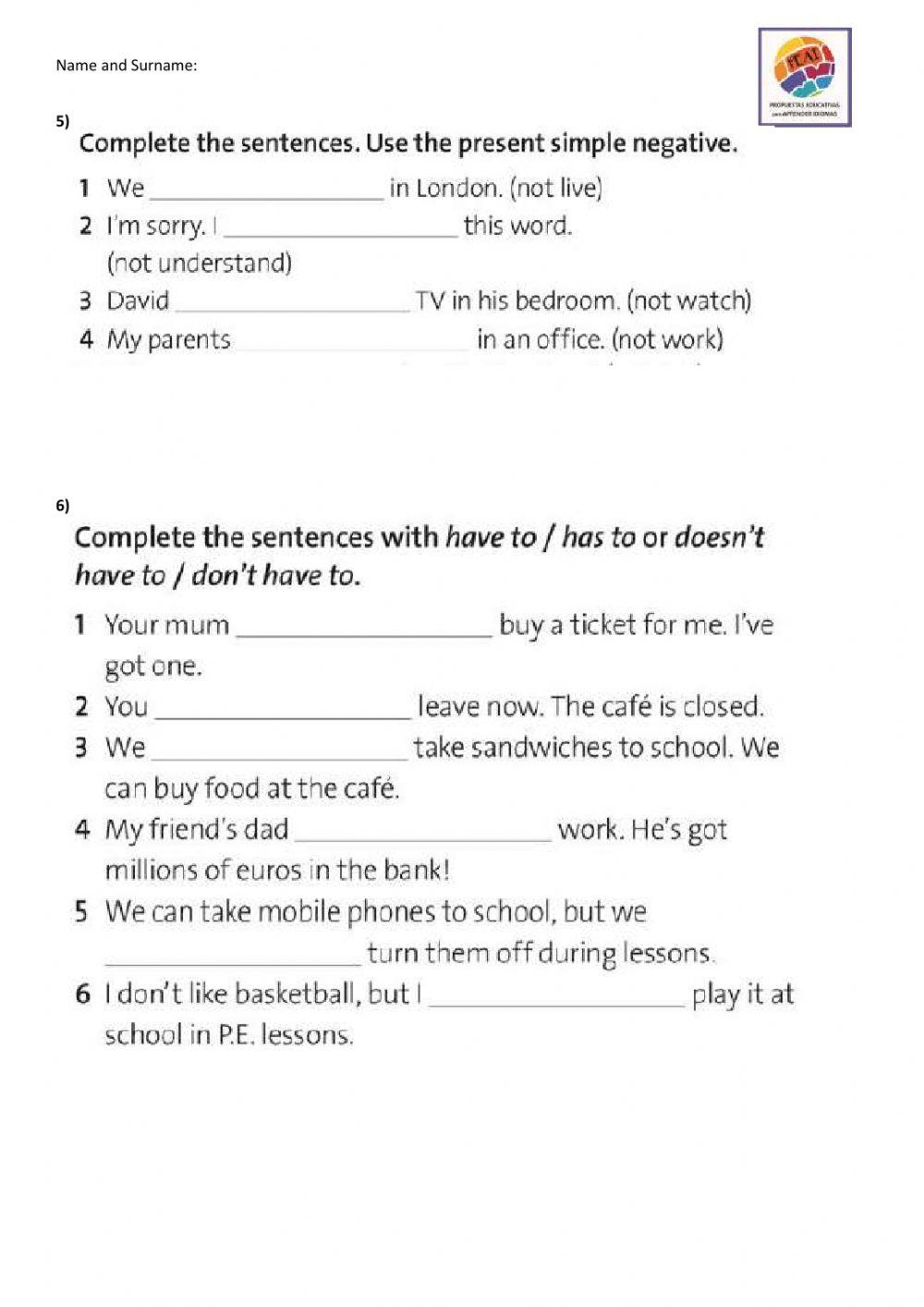 Solutions Elementary Units 1 - 3 worksheet | Live Worksheets
