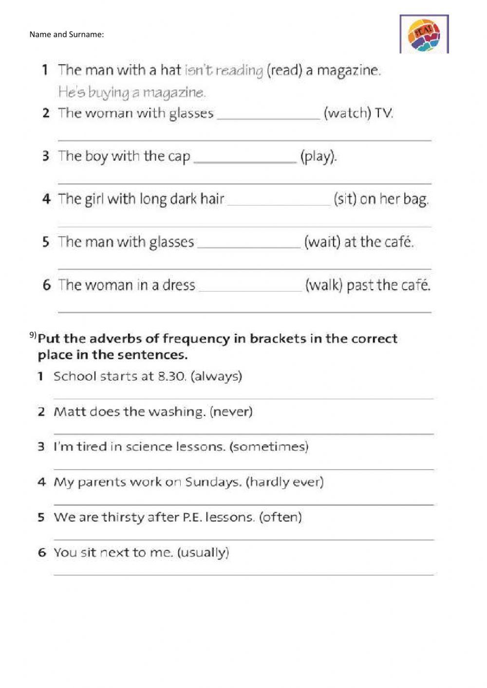 Solutions Elementary Units 1 - 3 worksheet | Live Worksheets