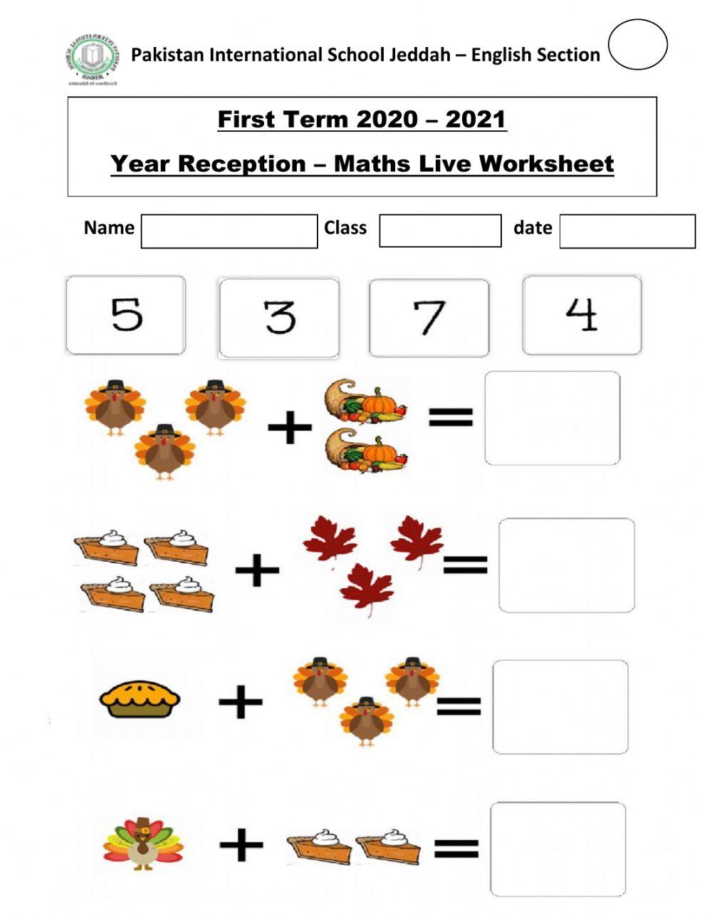 Worksheet online exercise for 1 | Live Worksheets