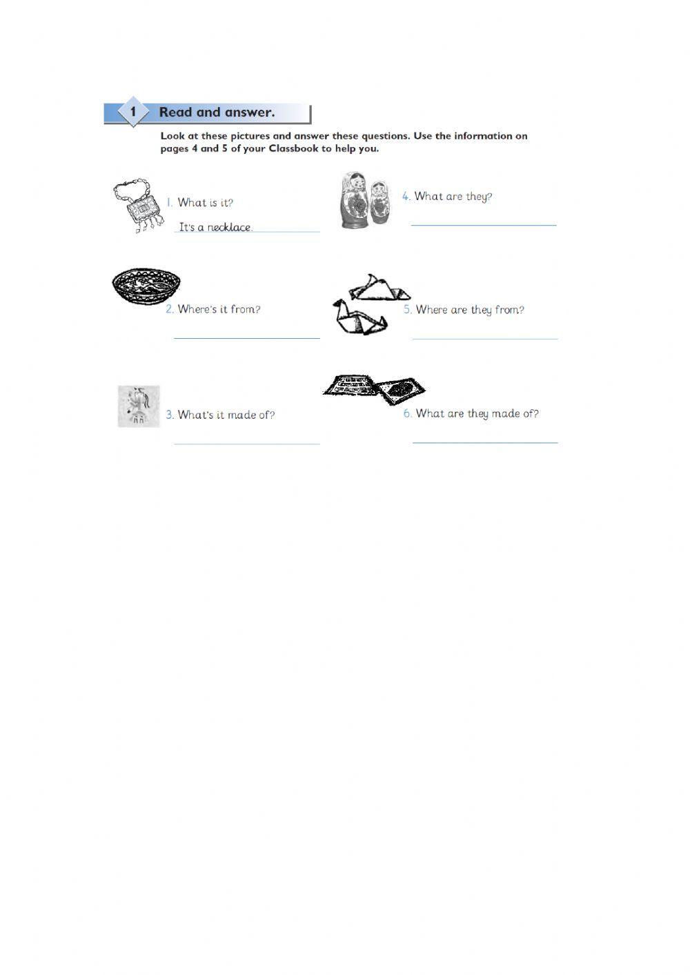 Creative crafts worksheet | Live Worksheets