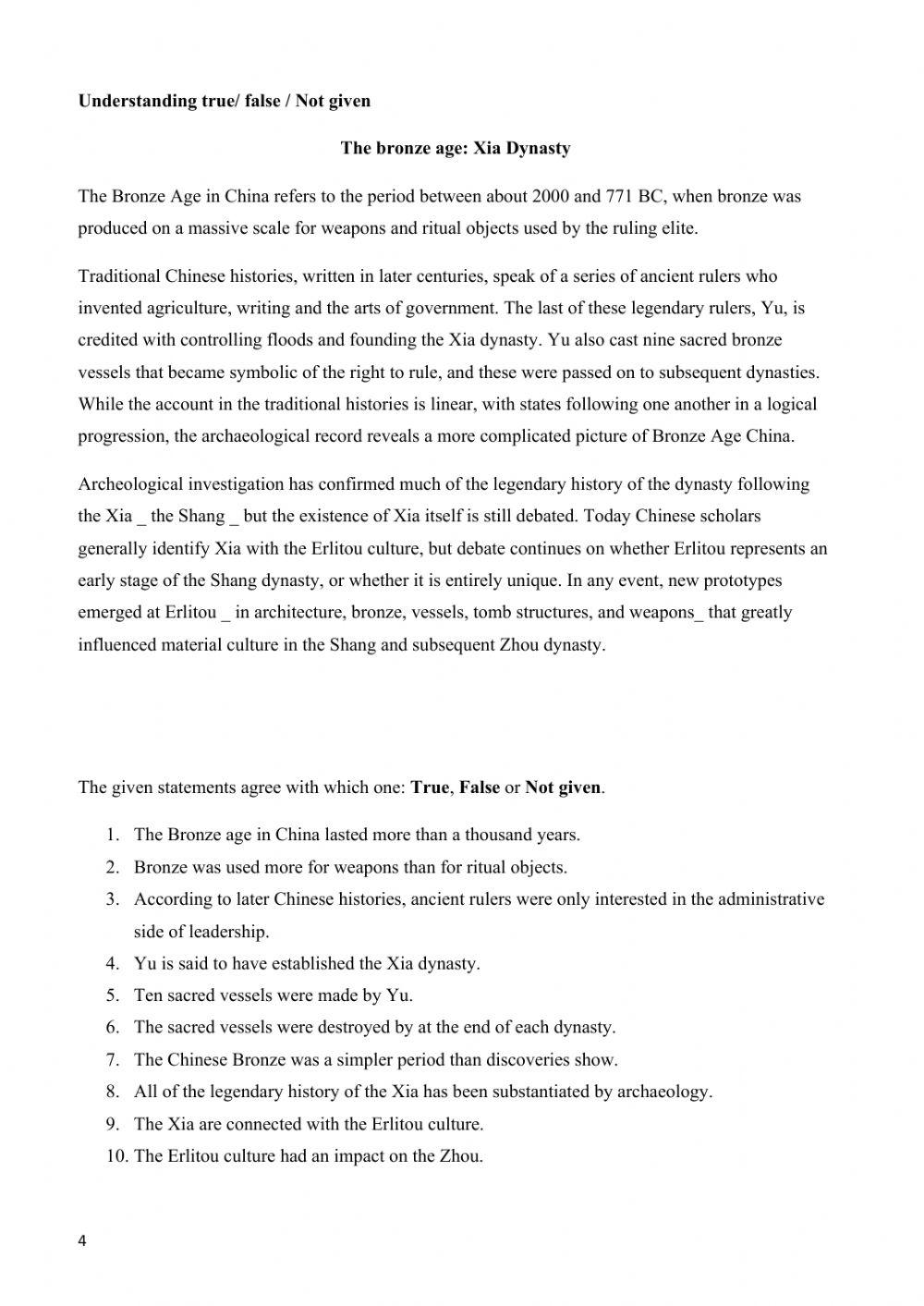 6299669 | True False Not given | TeacherBoBo