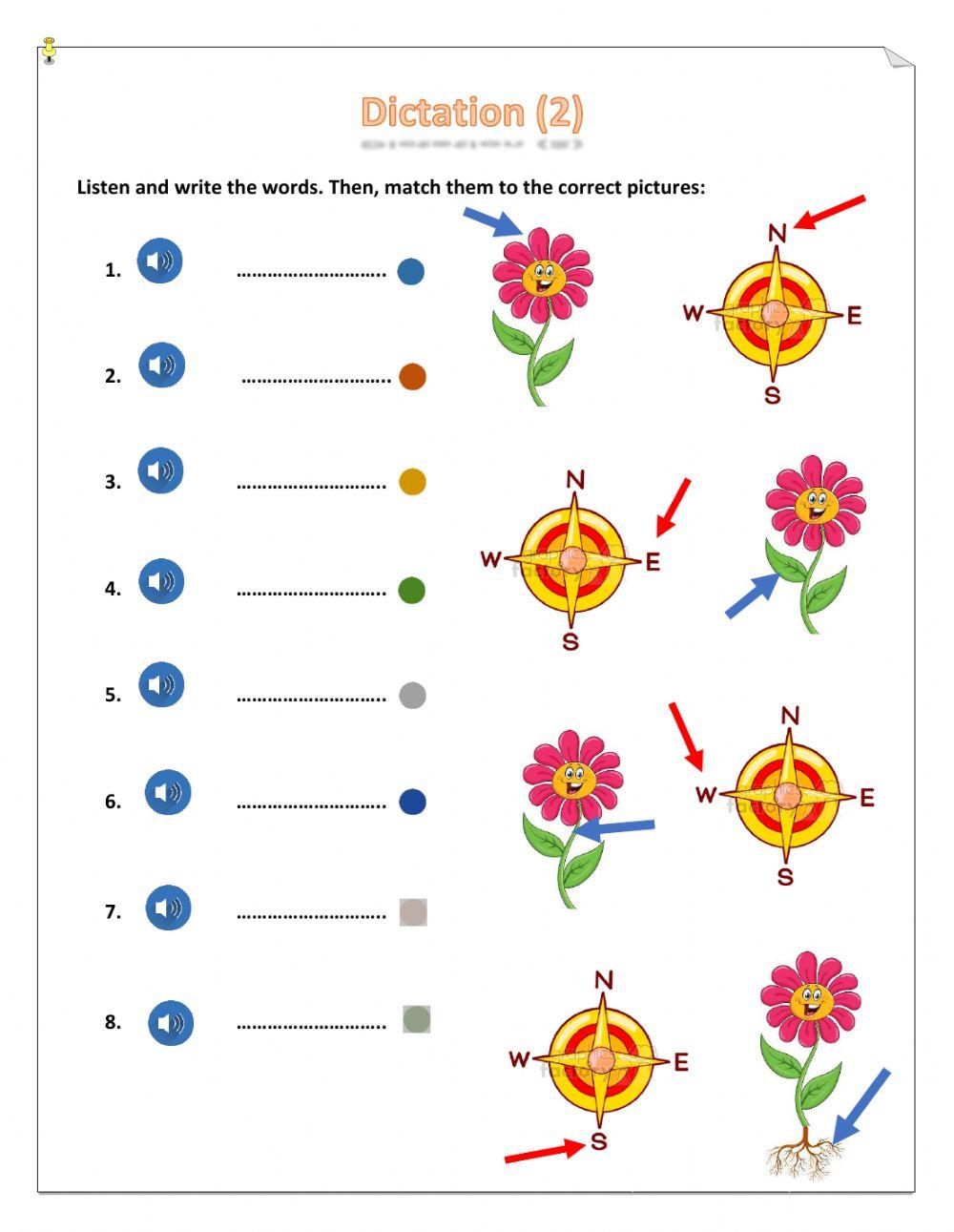 Discover Grade 1 Dictation 2 worksheet | Live Worksheets
