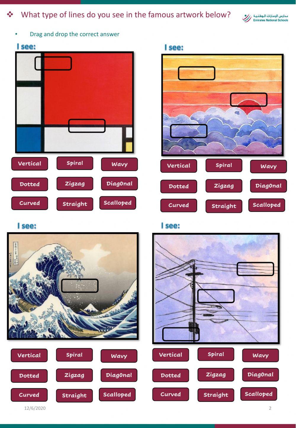 Elements of art revision Grade5 part 1 online exercise for | Live ...