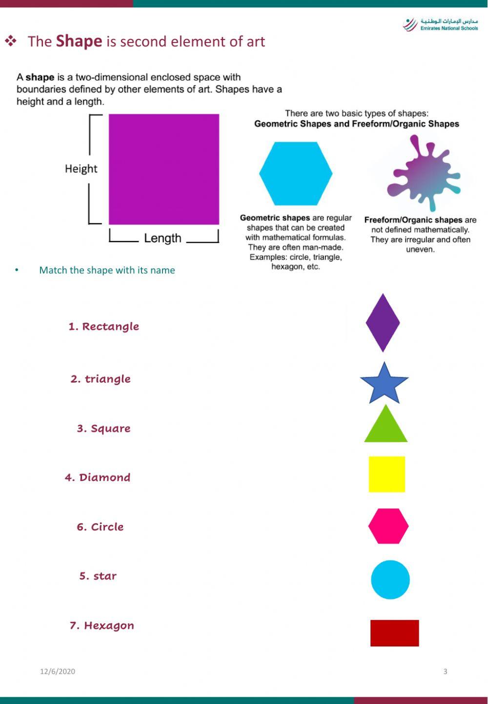 Elements of art revision Grade5 part 1 online exercise for | Live ...
