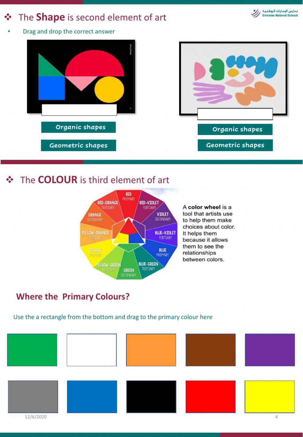 Elements of art revision Grade5 part 1 online exercise for | Live ...