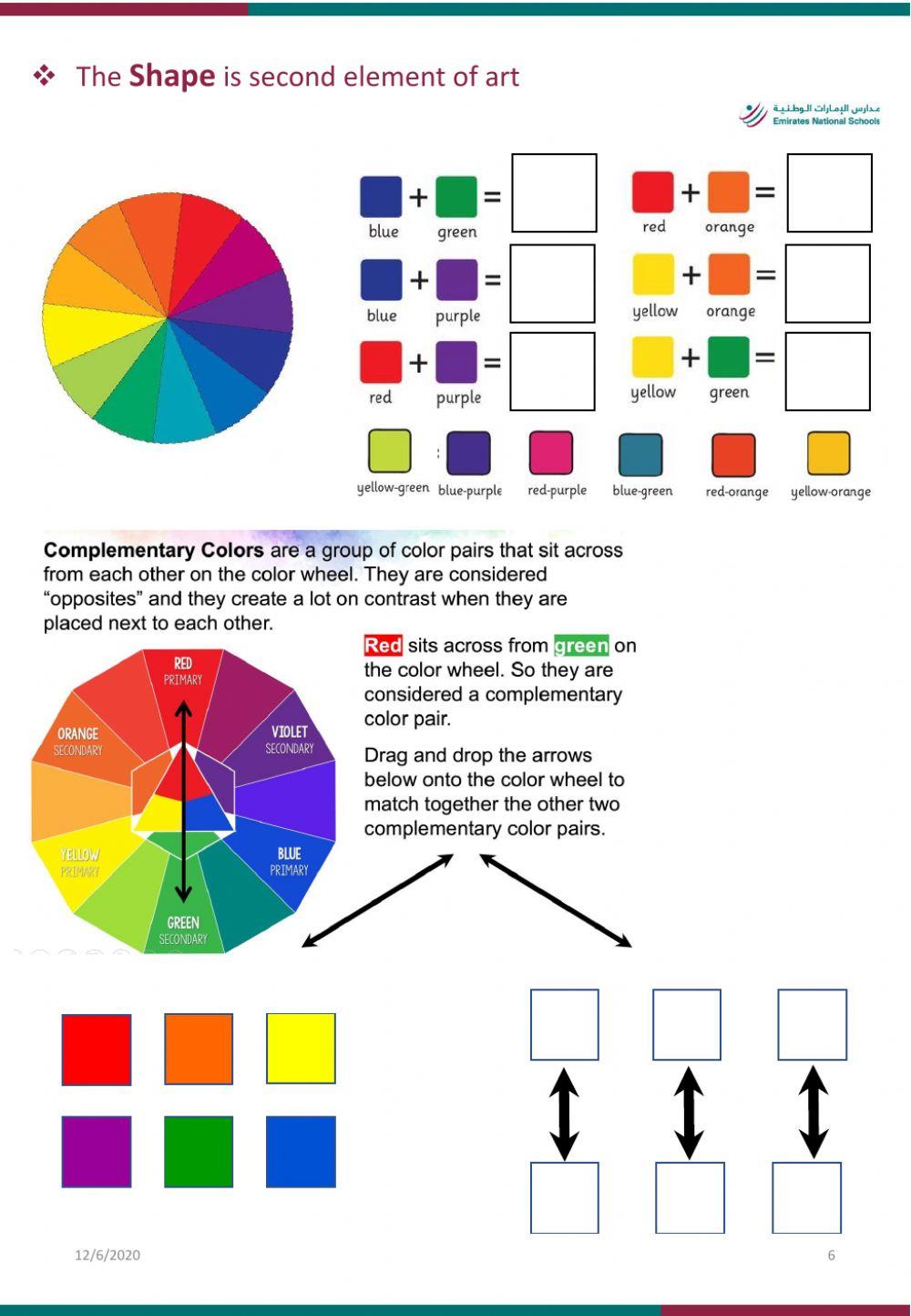 Elements of art revision Grade5 part 1 online exercise for | Live ...