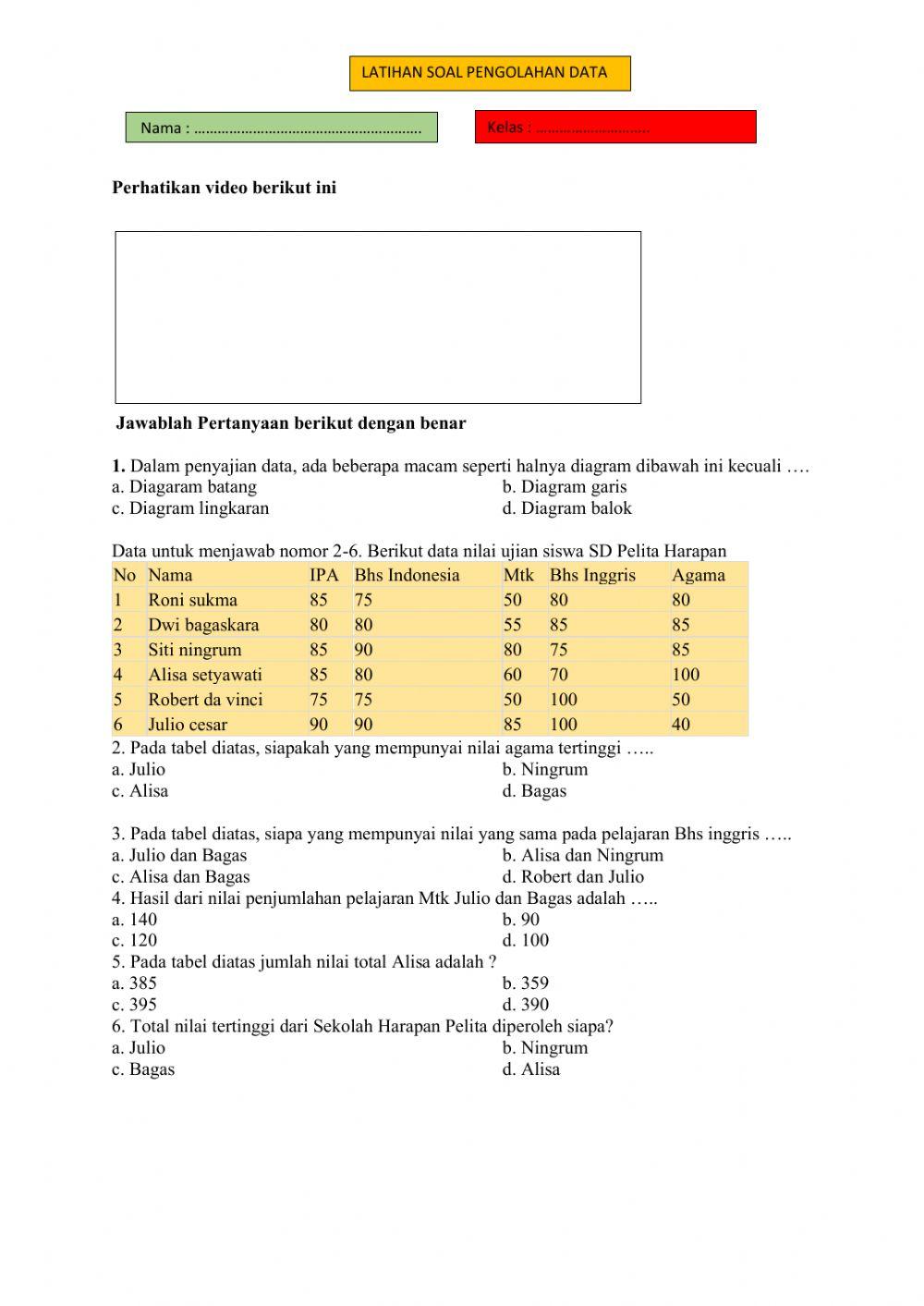 LKPD Pengolahan… | Free Interactive Worksheets | 568817