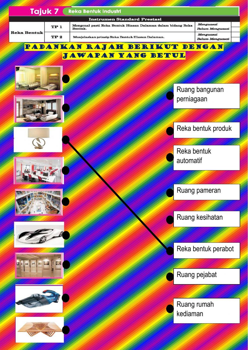 Reka bentuk worksheet | Live Worksheets