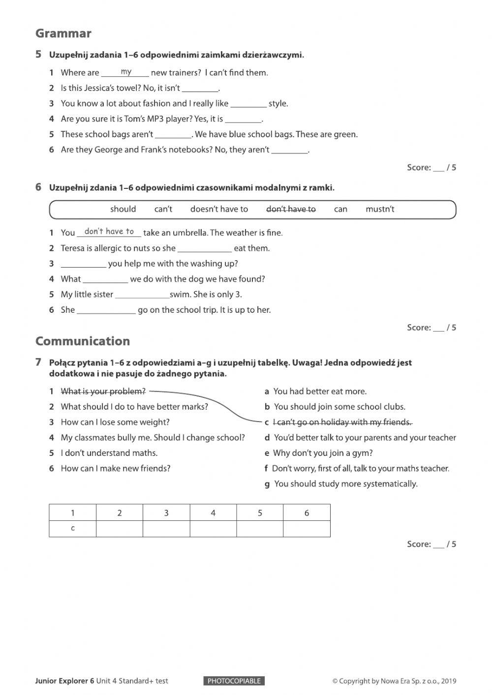 6300639 | junior explorer 6 unit 4 | suchocka