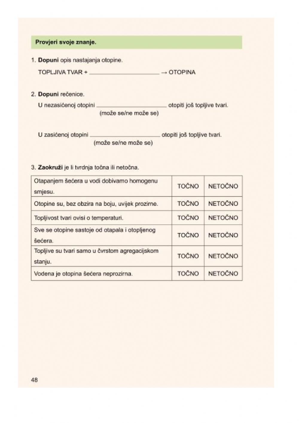 KEMIJA-7-RL-tvari i smjese online exercise for | Live Worksheets