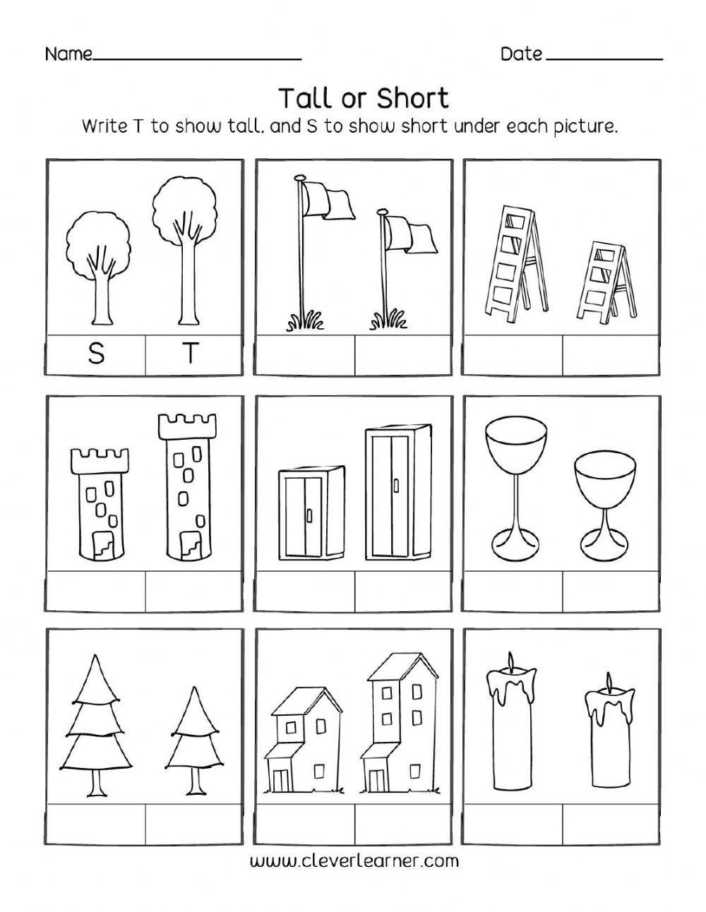6301727 | Tall vs Short | KVino | LiveWorksheets