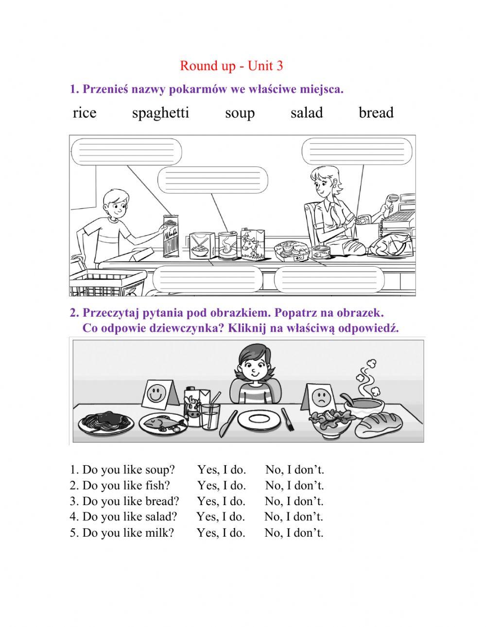 Round up. Unit 3 worksheet | Live Worksheets