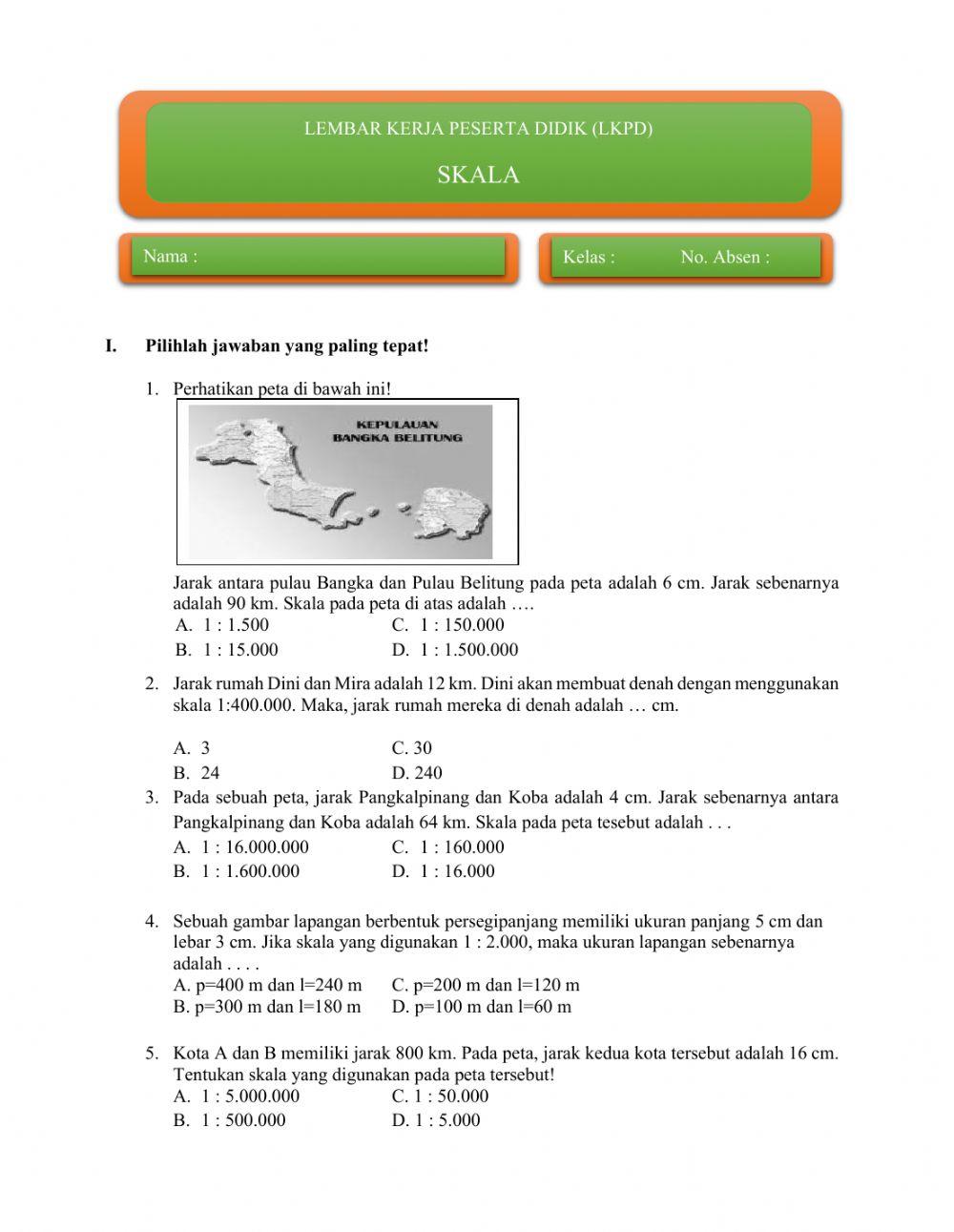 Skala | Free Interactive Worksheets | 570292