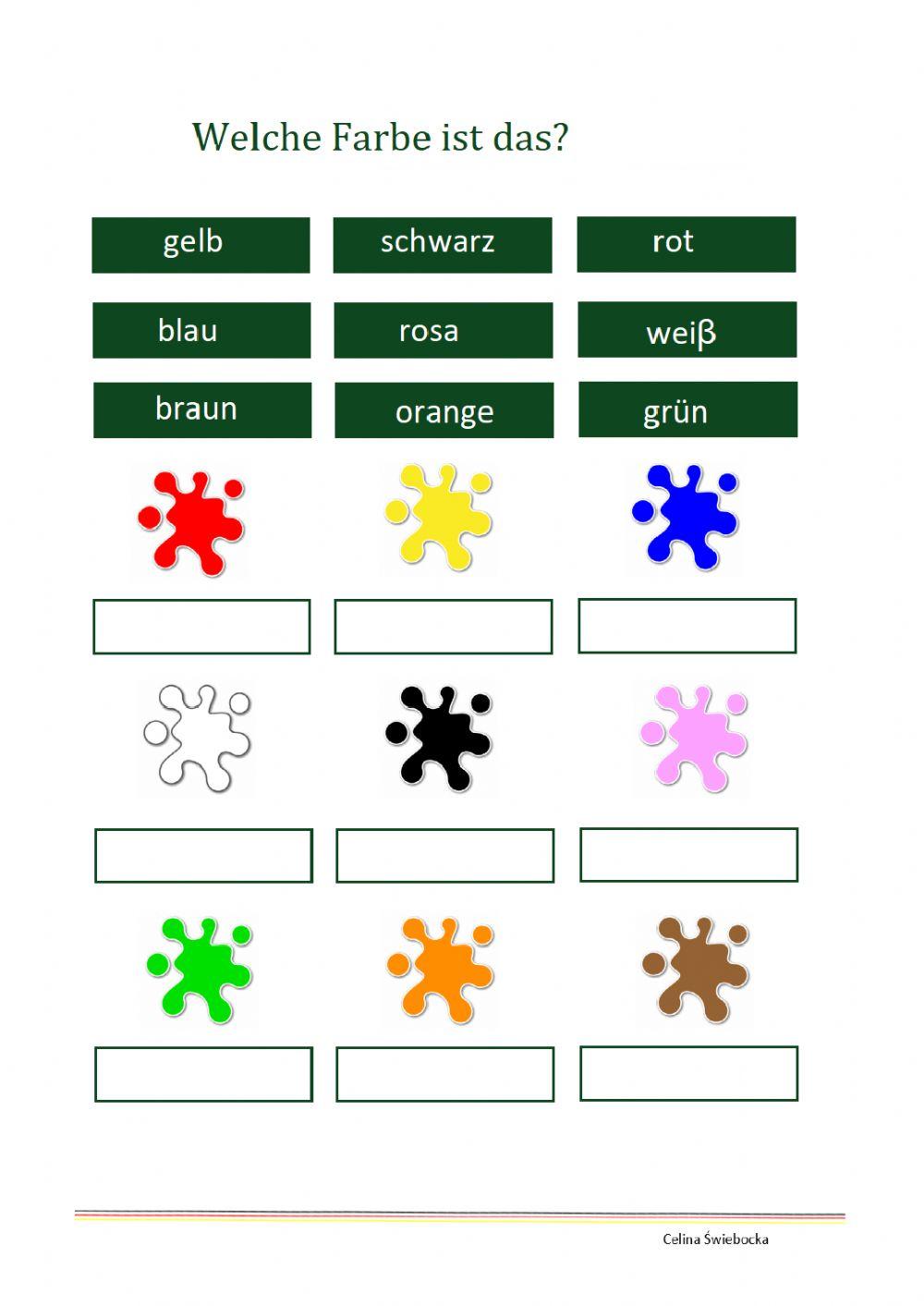 Farben | Free Interactive Worksheets | 570846