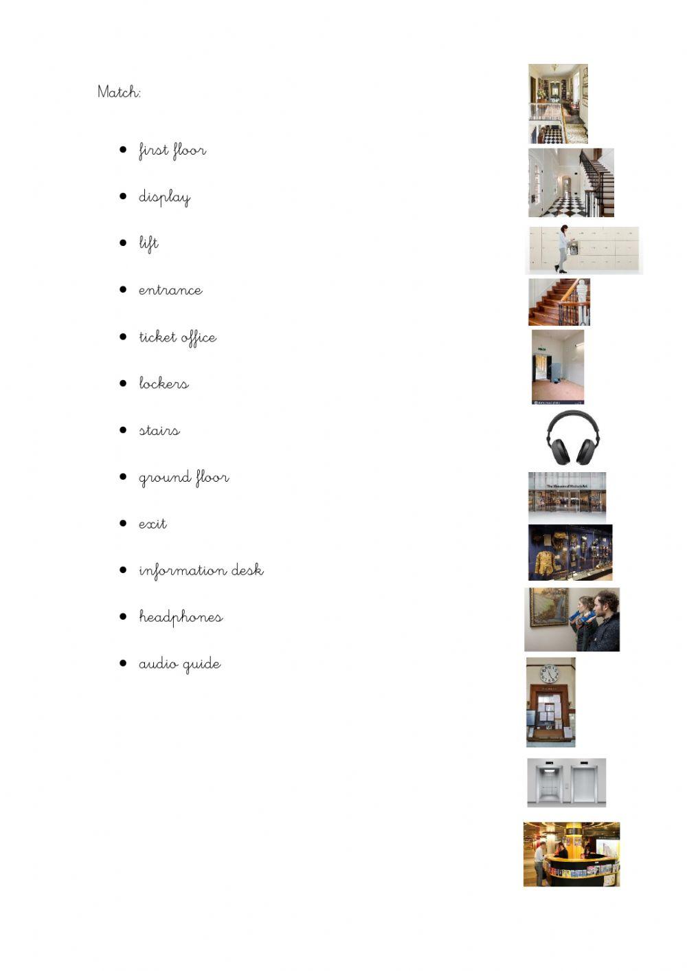 At the museum | Free Interactive Worksheets | 571734