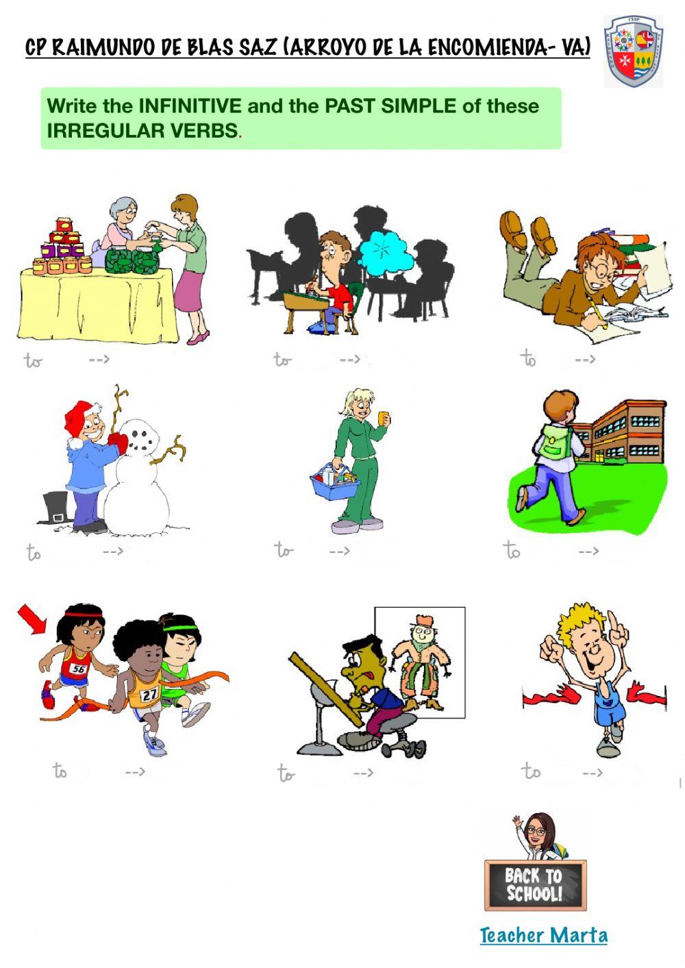 Irregular verbs… | Free Interactive Worksheets | 572027