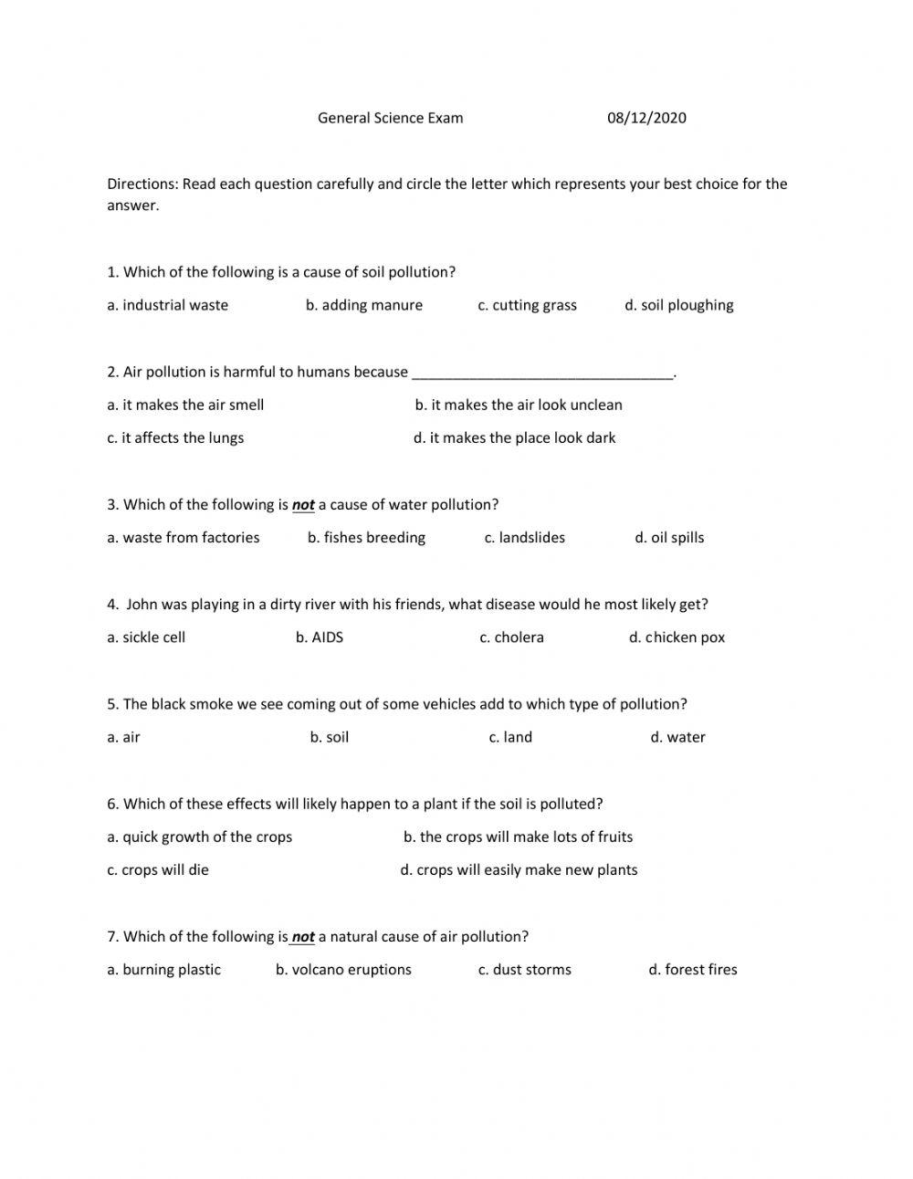 General Science Grade 5 term 1 4522628 | Jason Ishmael