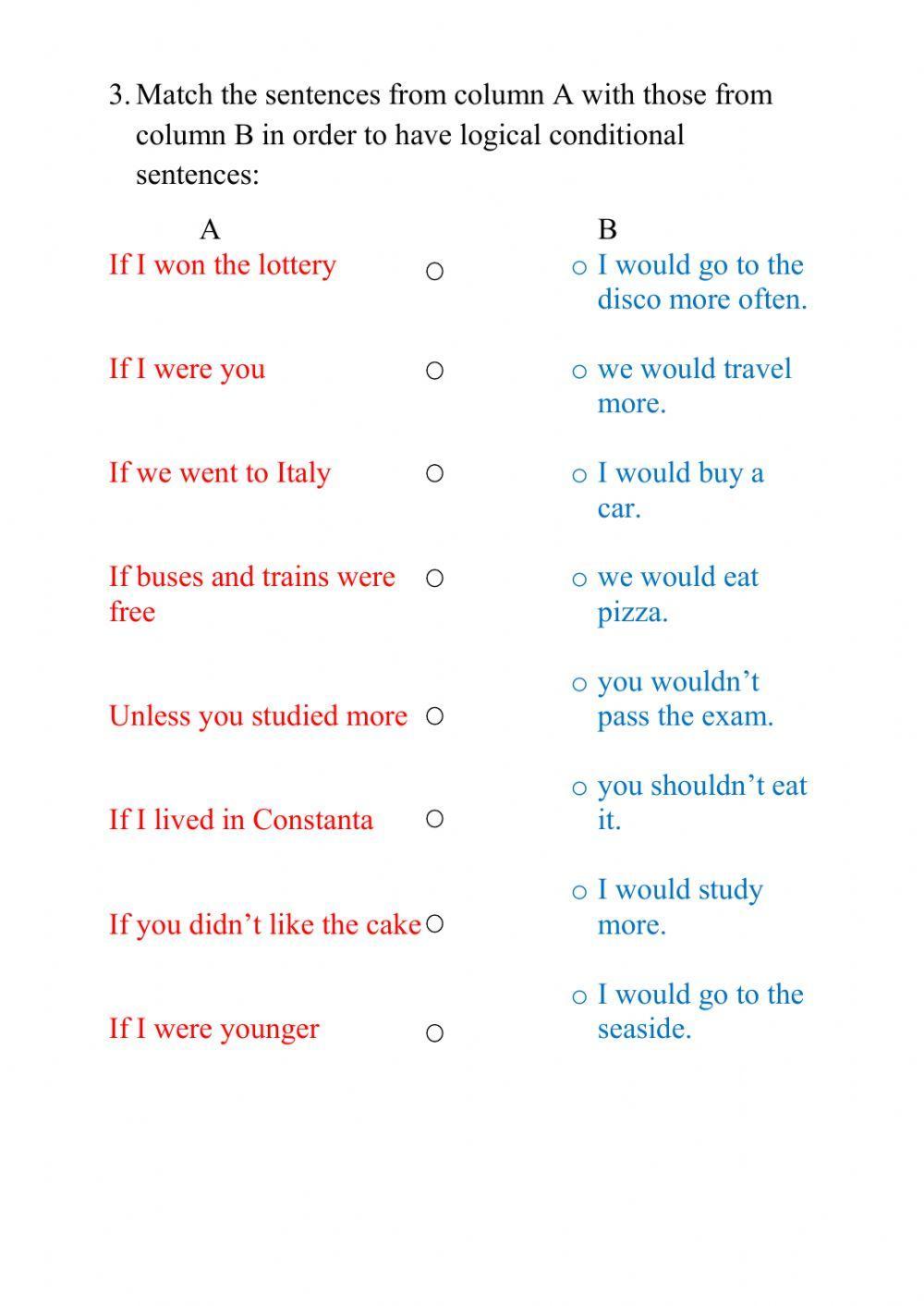 If Clauses - Co… | Free Interactive Worksheets | 572646