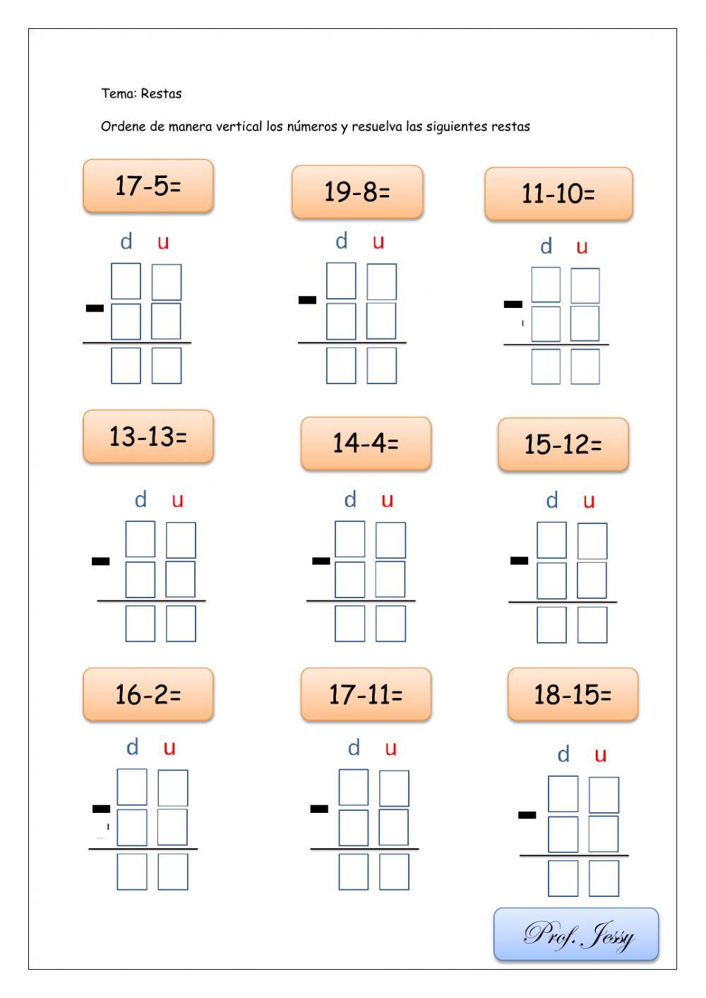 Restas 573651 | JessicaAlvarez | Live Worksheets