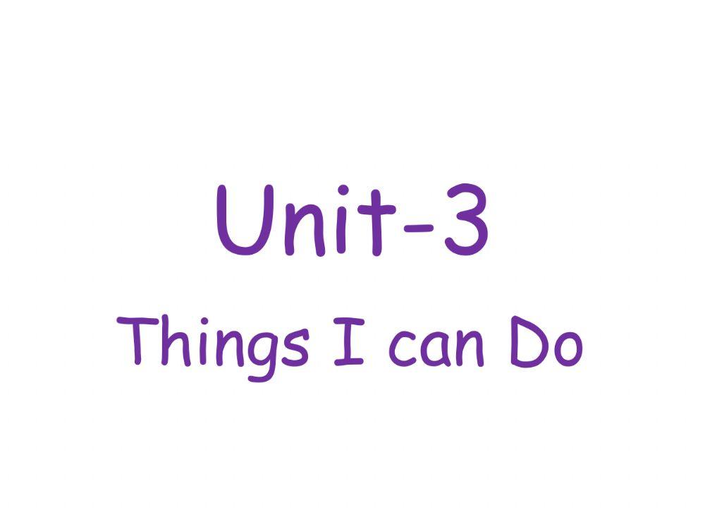 Things I can do activity | Live Worksheets