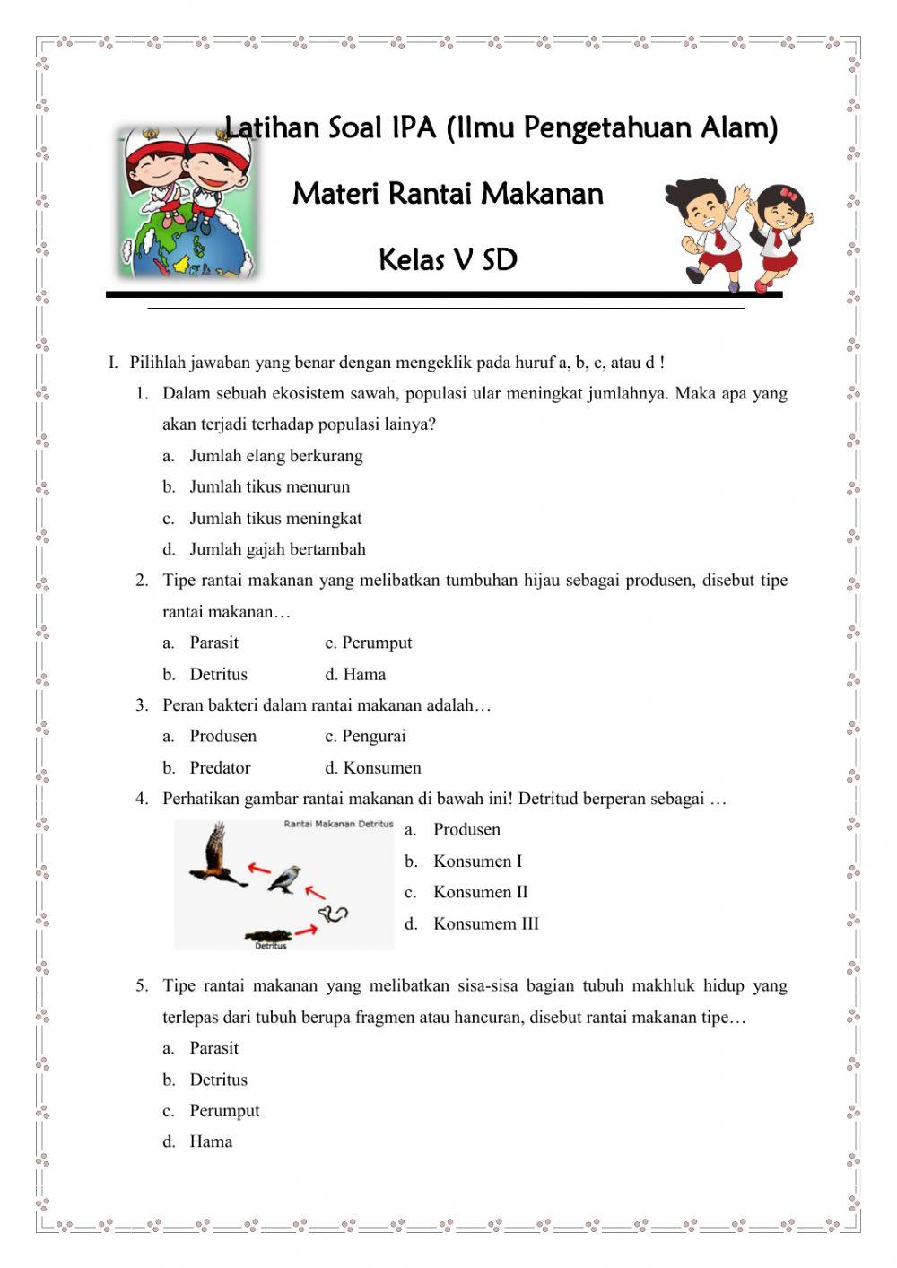 SOAL online pdf worksheet | Live Worksheets