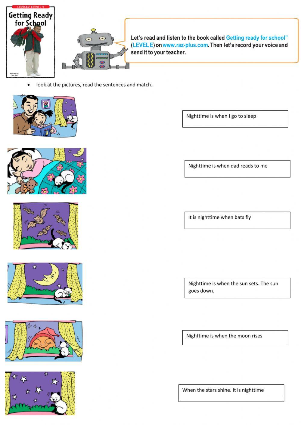 Daily routines online exercise for 2 | Live Worksheets