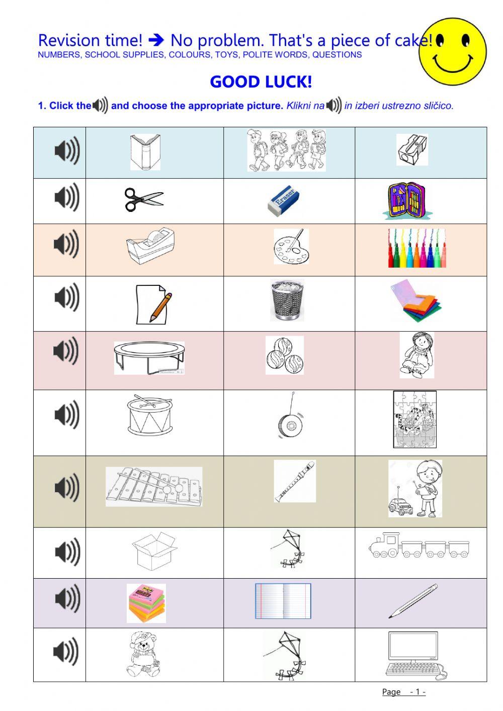Revision time! activity | Live Worksheets