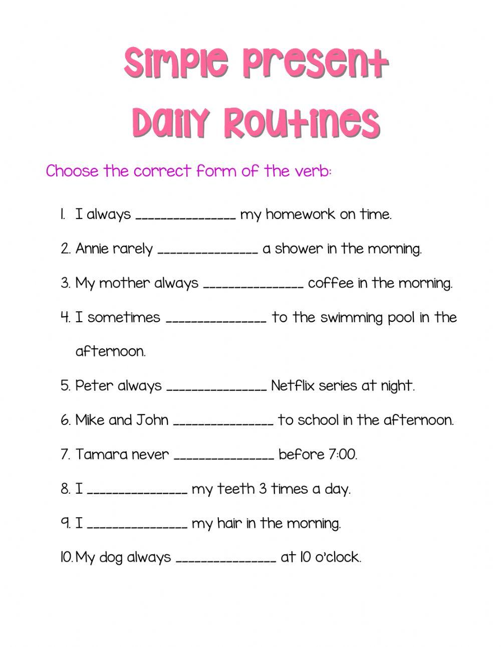 576215 | Simple Present | Andrea Ordaz | LiveWorksheets