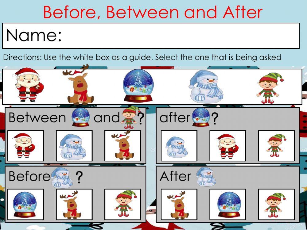 Directions-positions activity | Live Worksheets