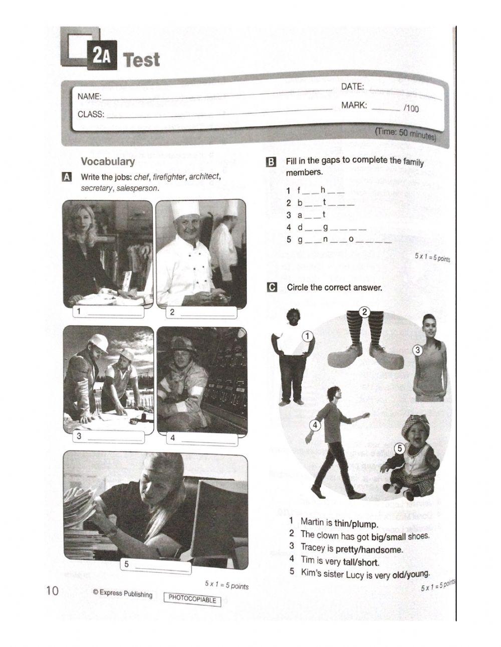 BLAZE 1 - TEST 2 | Free Interactive Worksheets | 6309033