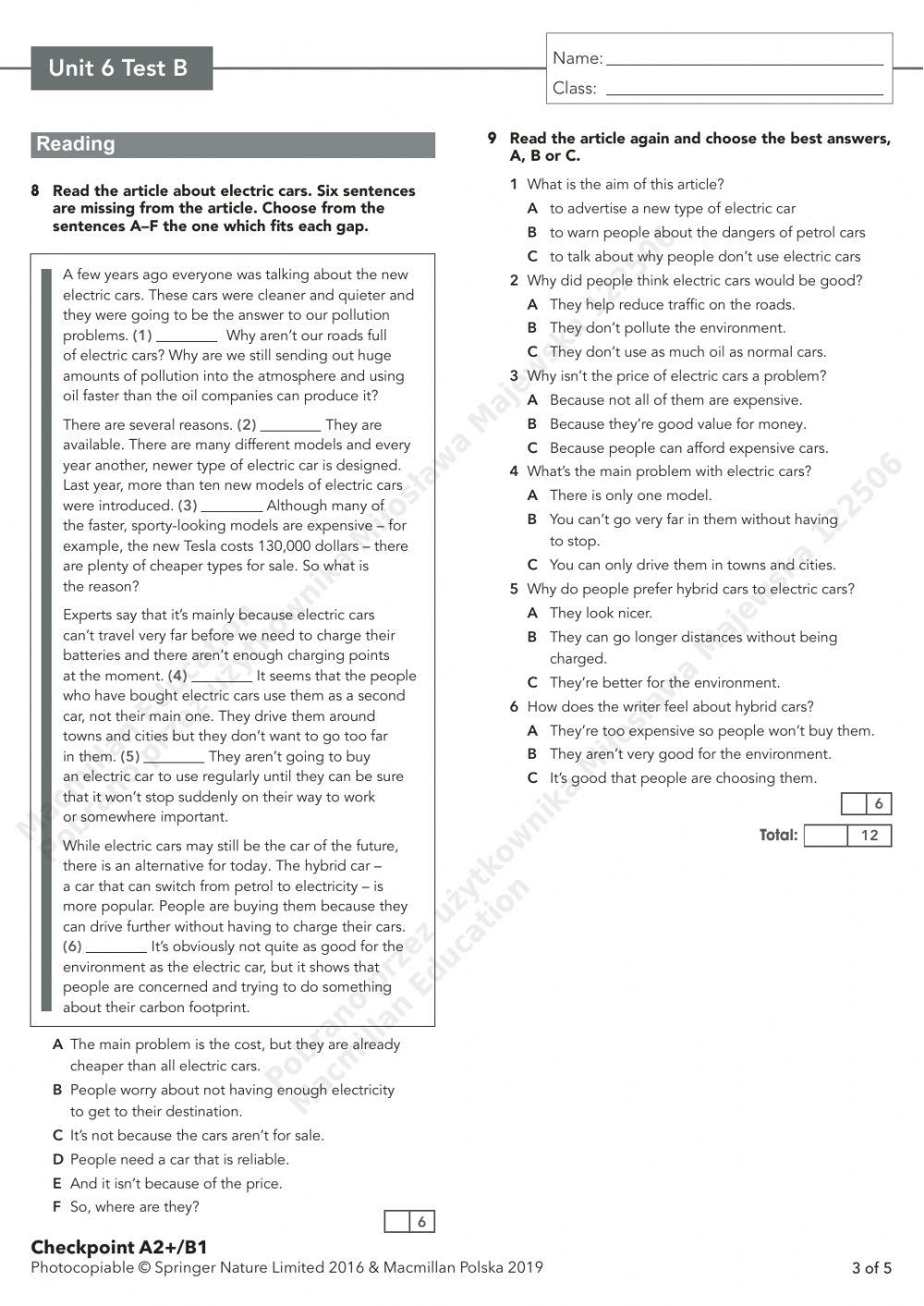 checkpoint unit… | Free Interactive Worksheets | 6309536