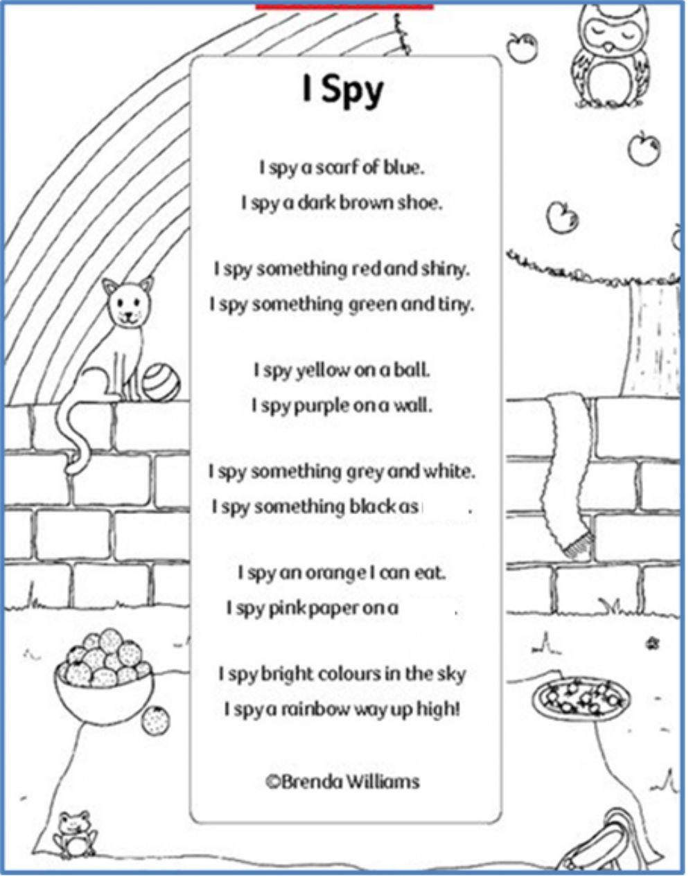 Poem 2 worksheet | Live Worksheets