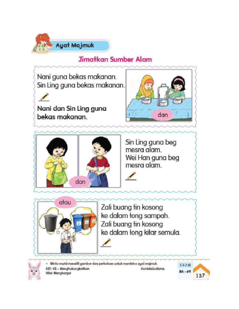 Selamatkan Alam worksheet | Live Worksheets