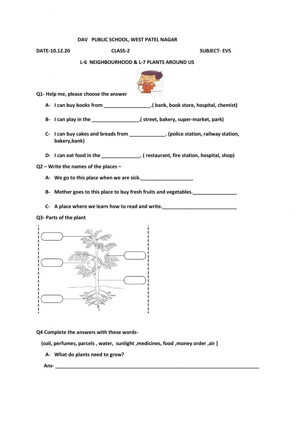 Evs free exercise | Live Worksheets