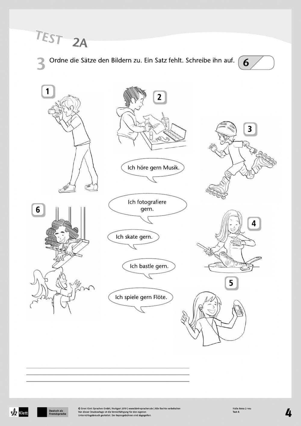 Hallo Anna 2-Te… | Free Interactive Worksheets | 6310858