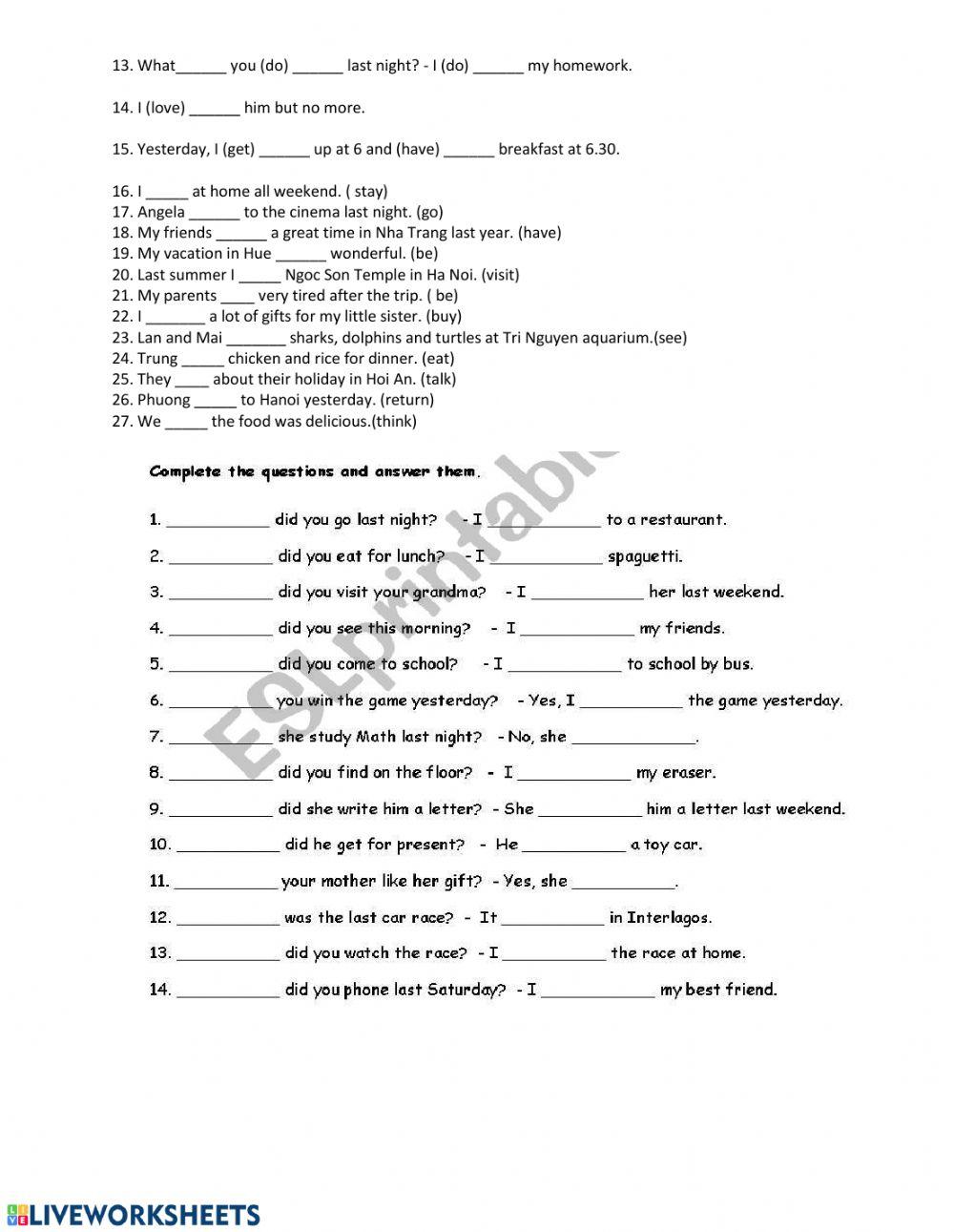 Tutor | Free Interactive Worksheets | 60453