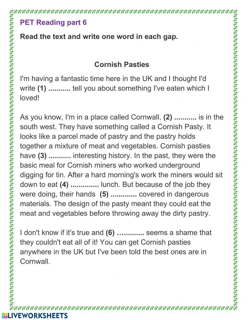 Pet Reading Part 1 1 Worksheet - vrogue.co Pet Reading Part 1 1 Worksheet - vrogue.co