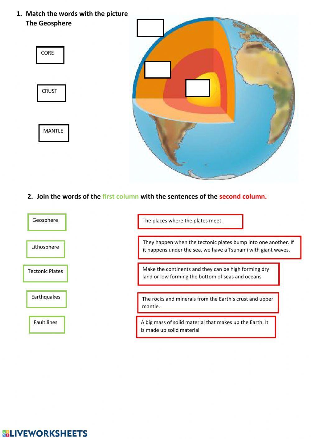 Rocks and miner… | Free Interactive Worksheets | 60681