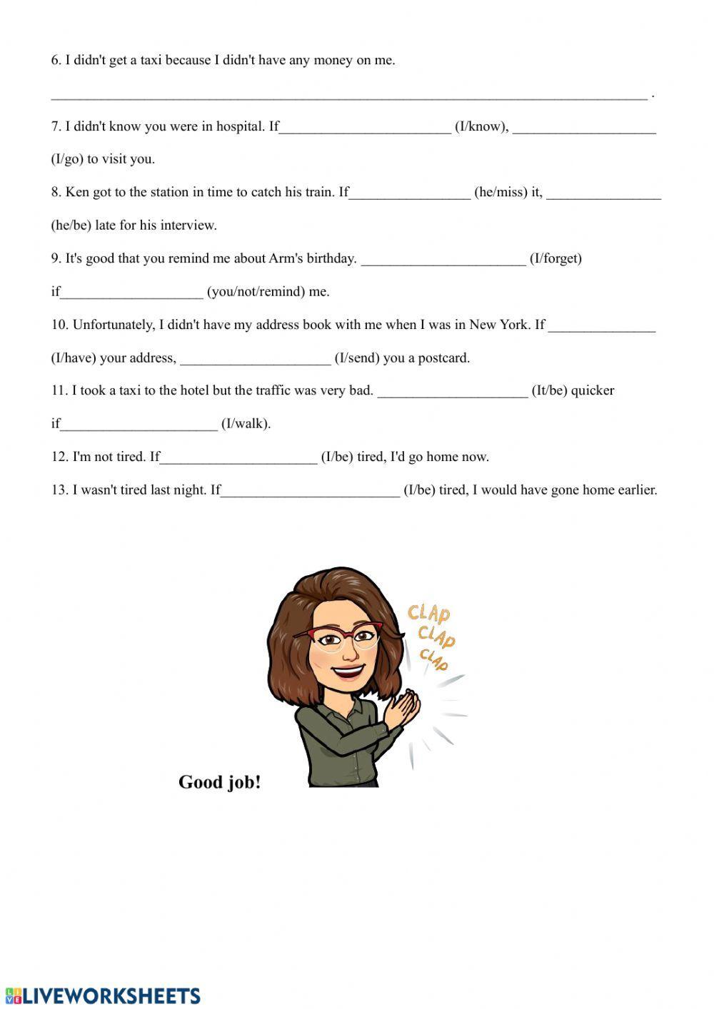 Conditionals | Free Interactive Worksheets | 61406