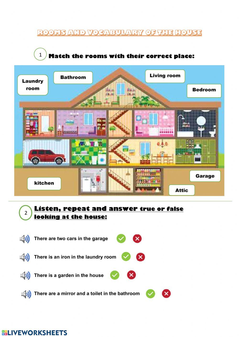 House online activity | Live Worksheets