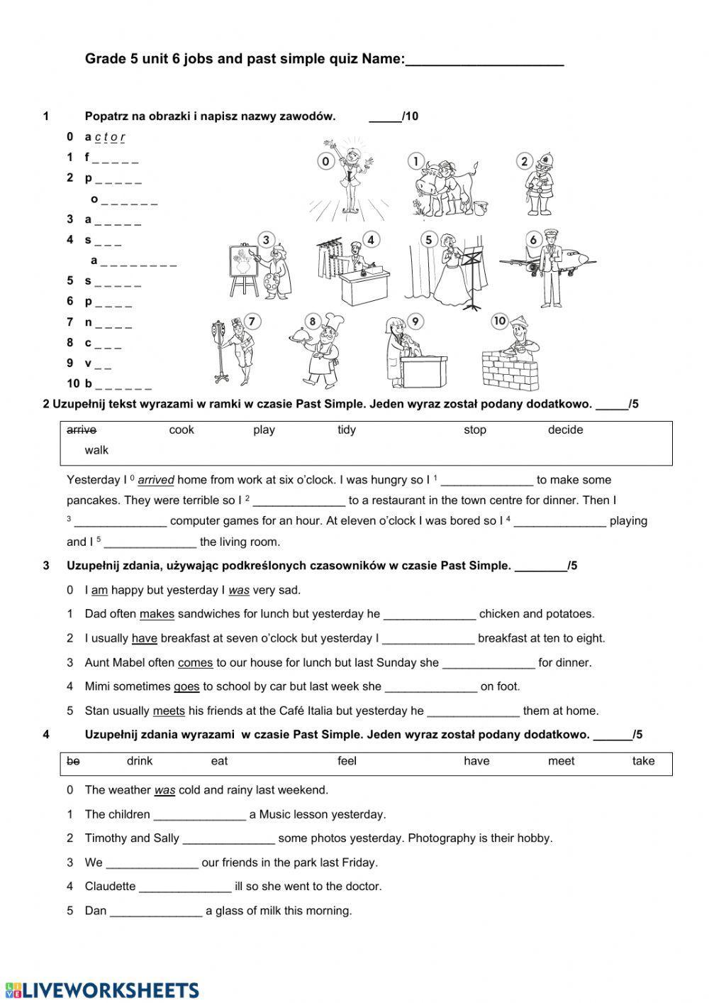 English Class A… | Free Interactive Worksheets | 62086