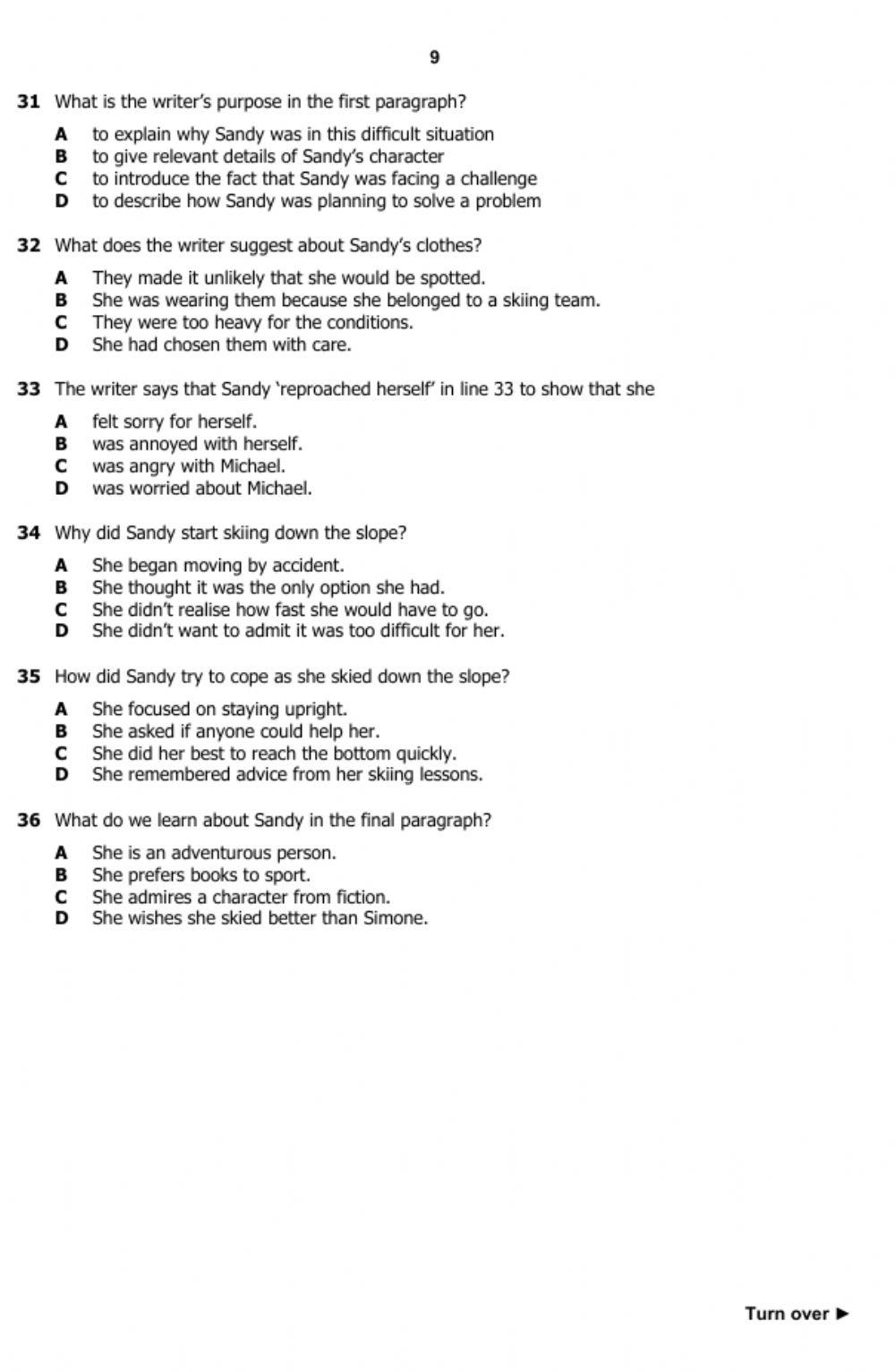 Fce sample test worksheet | Live Worksheets