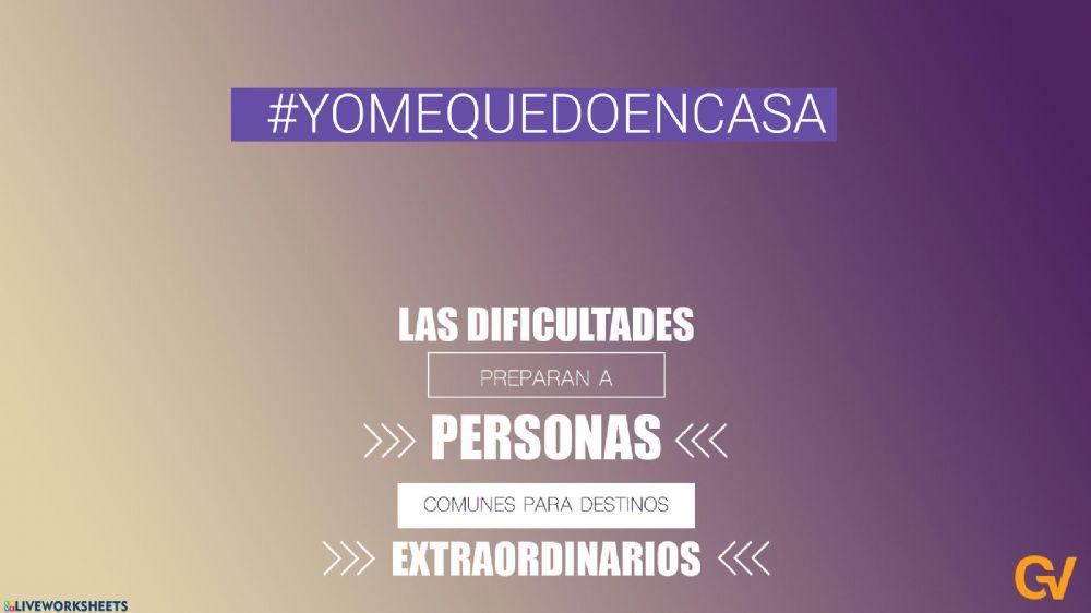 Yo me quedo en casa worksheet | Live Worksheets