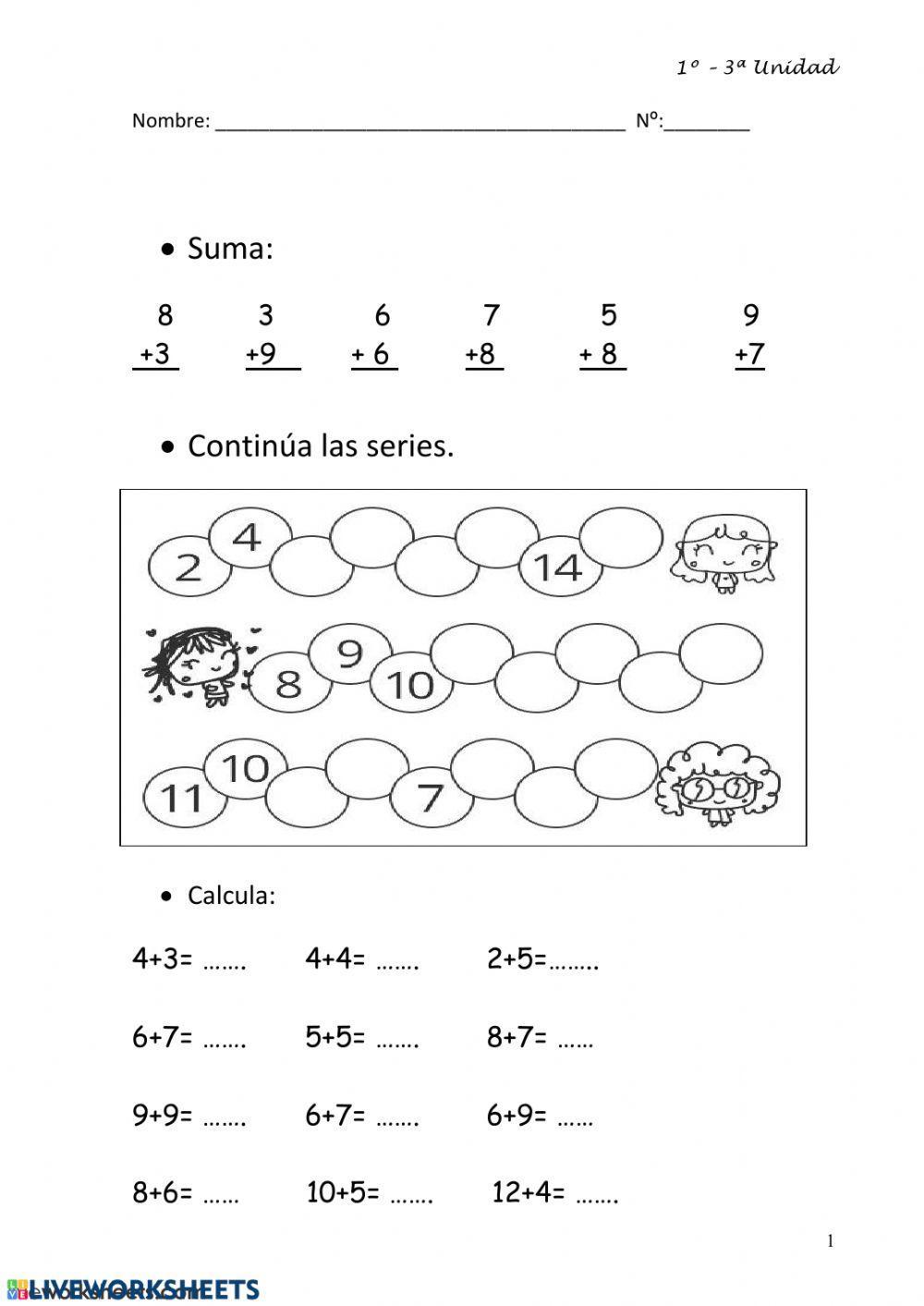 63397 Matemáticas 1º De Primaria Sandra 
