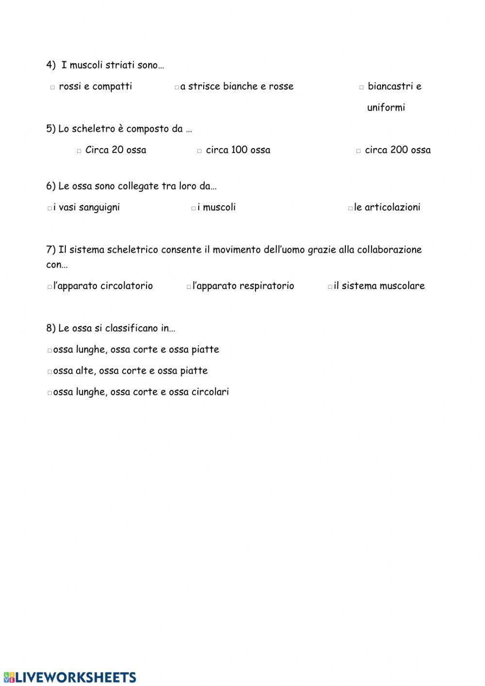 Verifica scienz… | Free Interactive Worksheets | 64541