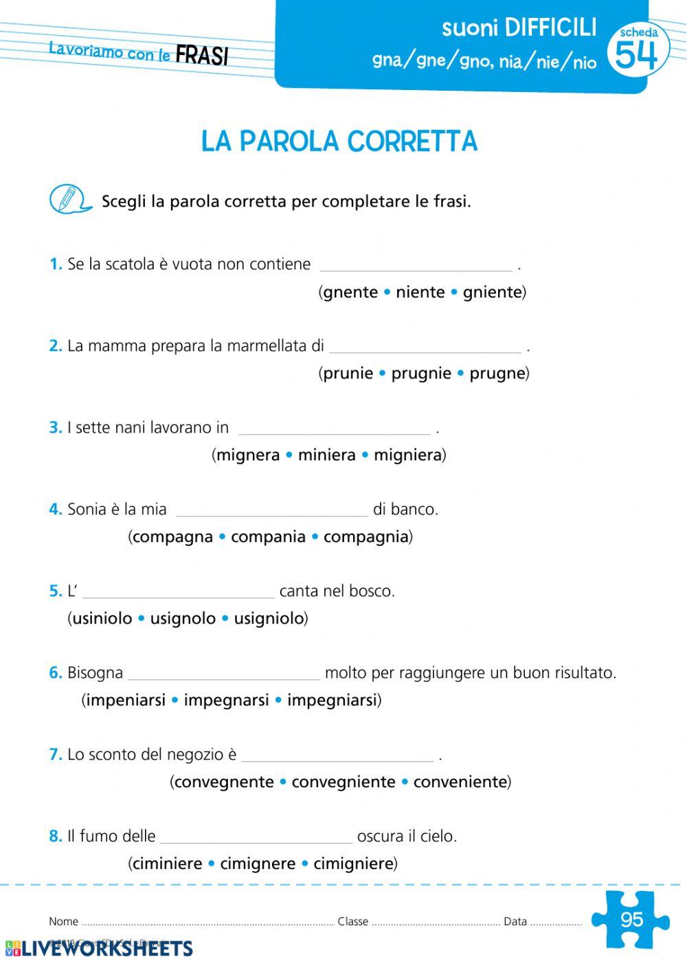 64306 | Suoni difficili | silvani moira | LiveWorksheets