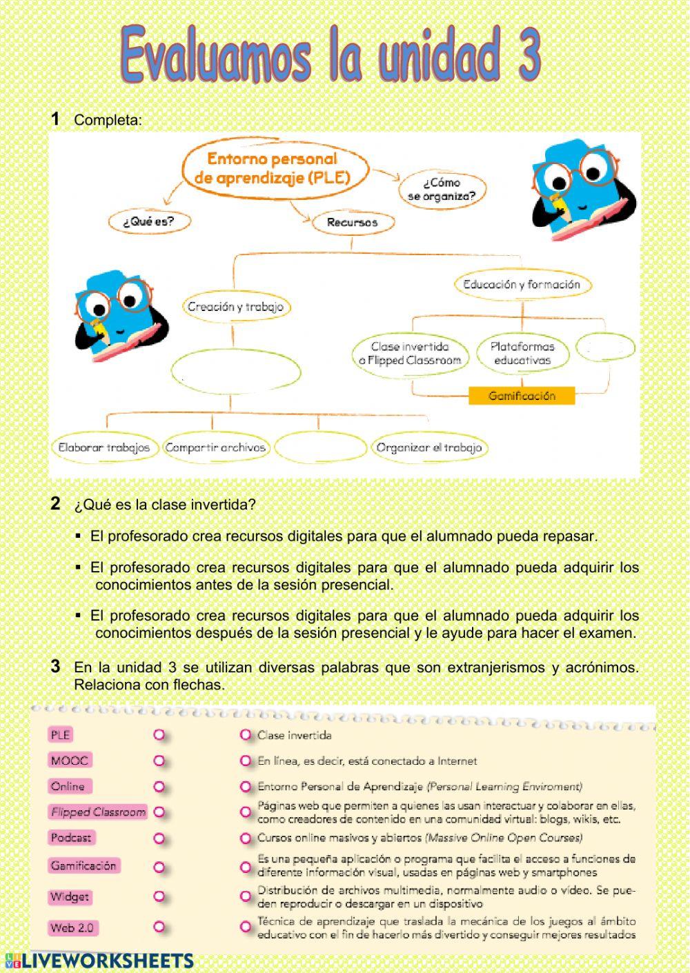 Entornos de aprendizaje interactive worksheet | Live Worksheets