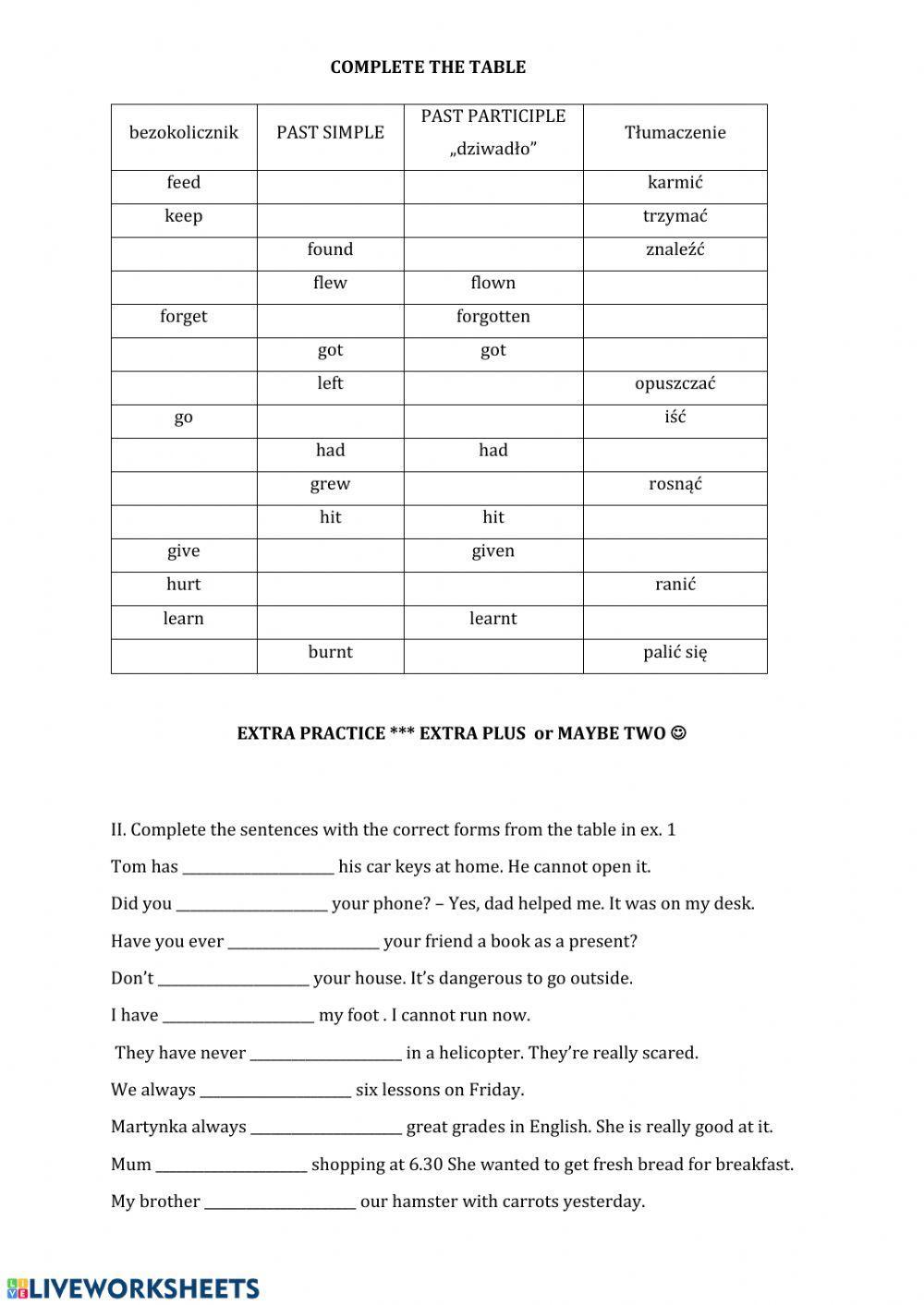 Irregular Verb Forms Worksheet Live Worksheets irregular-verb-forms-worksheet-live-worksheets