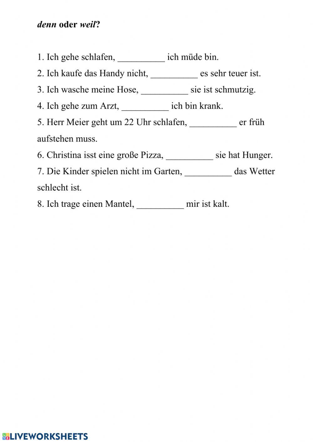 weil-denn | Free Interactive Worksheets | 5414889
