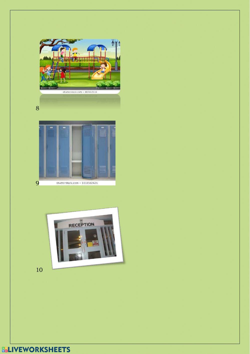 Changing school: places interactive worksheet | Live Worksheets